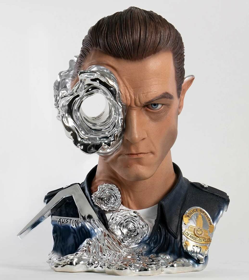 Terminator 2 T-1000 Art Mask Standard Edition Life-Size Büste 1/1 Pur ...