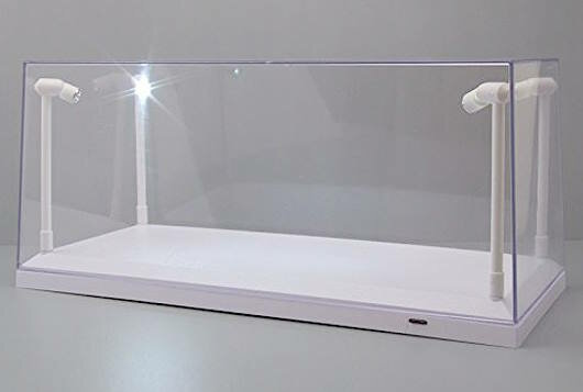 Acryl Display Case 1/18 Autos LED Beleuchtung weiß Figuren Plexiglas ...