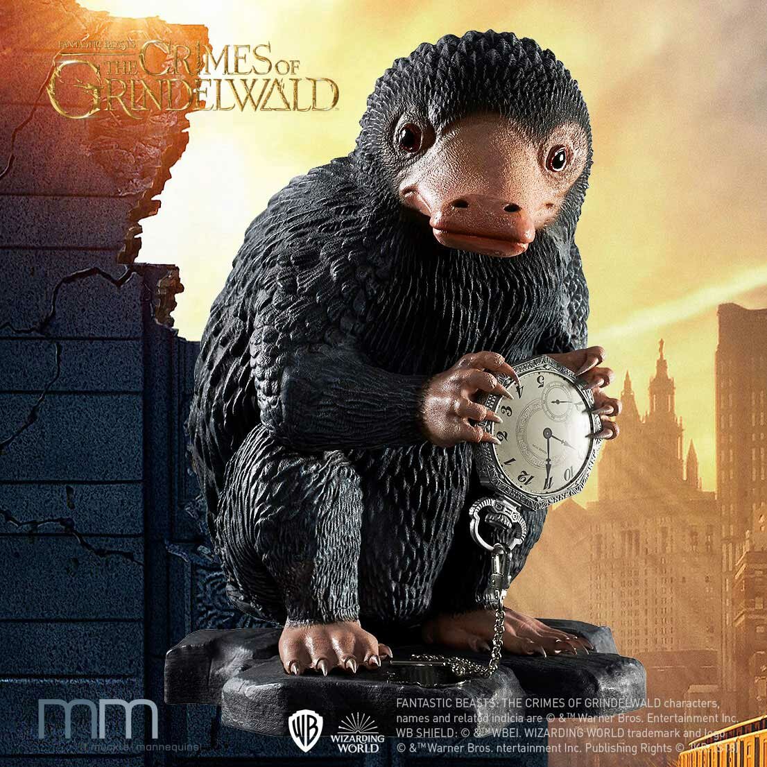 NIFFLER Phantastische Tierwesen Figur Statue Life Size 1/1 32cm Muckl